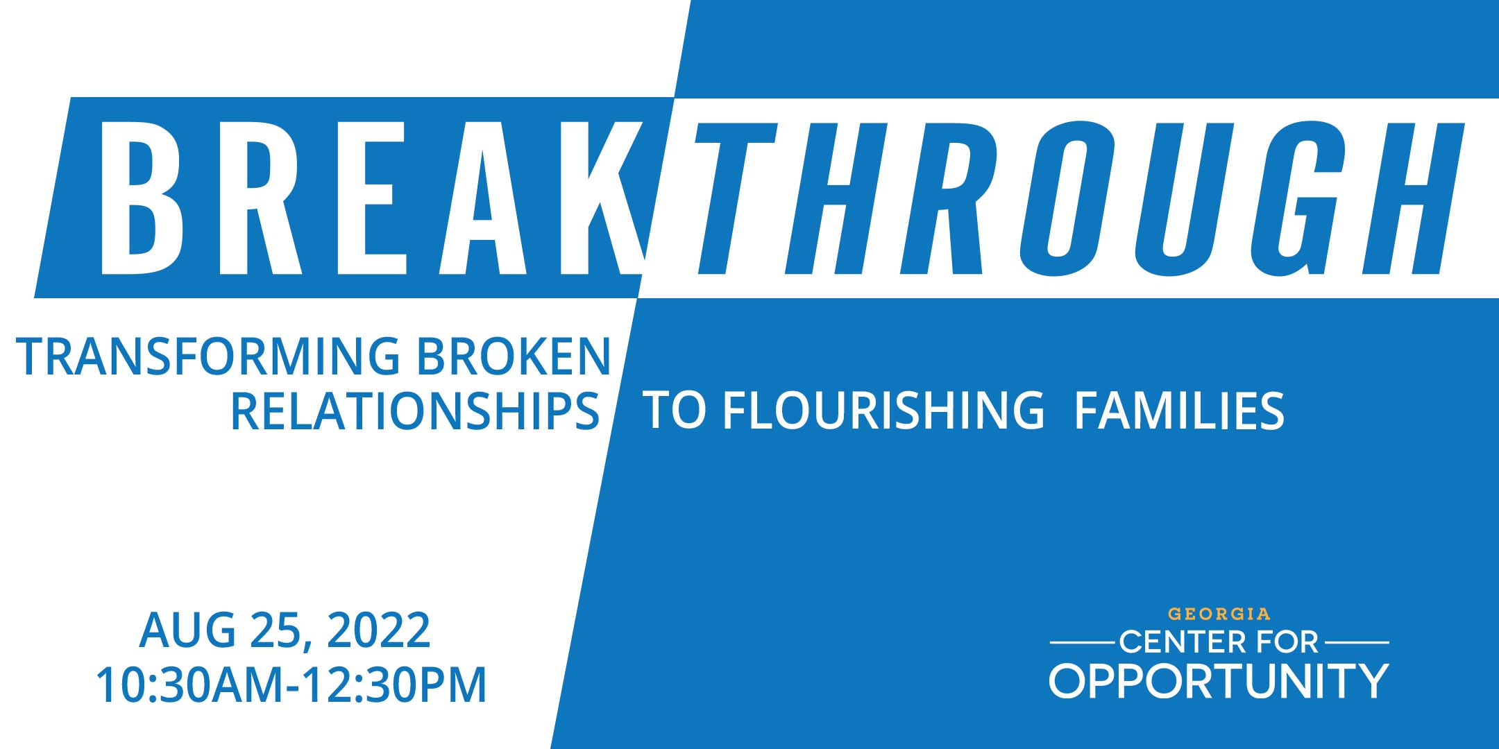 Breakthrough - Transforming Broken Relationships Into Flourishing Families